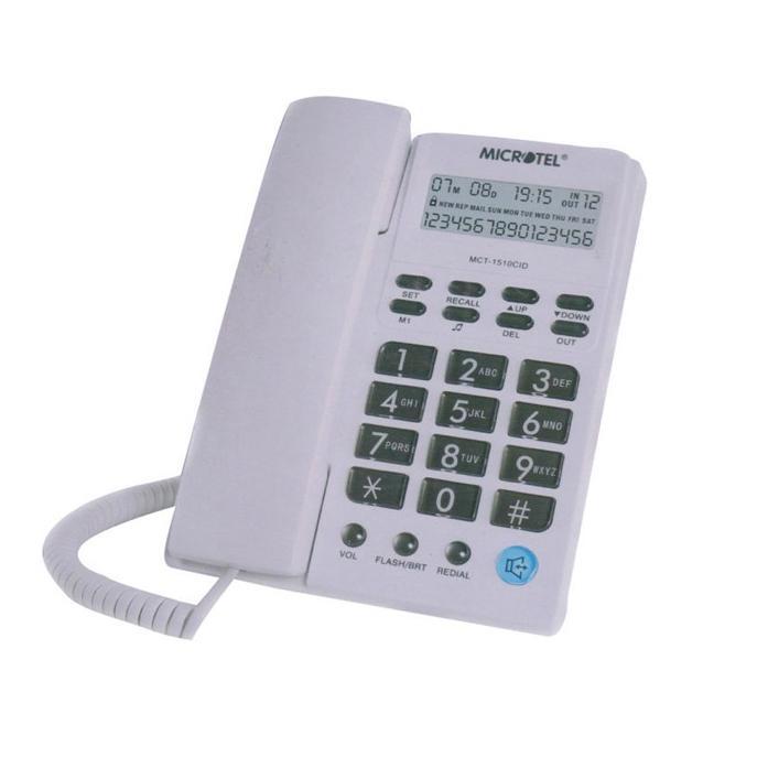 Microtel 1510 CID Landline Telephone Set- Assorted Color | Daraz.com.np
