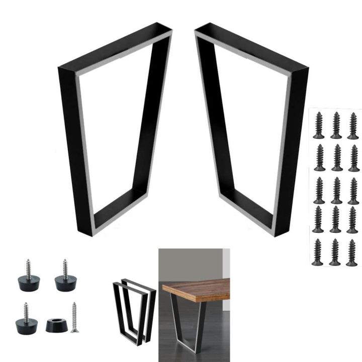 Modern Metal Table Legs Black For Dining Table Set Of Two | Daraz.com.np