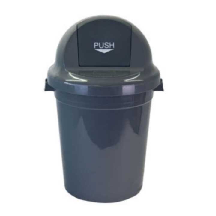 Round Dome Push Lid Plastic Garbage Waste Bin/Dustbin -32Ltr | Daraz.com.np