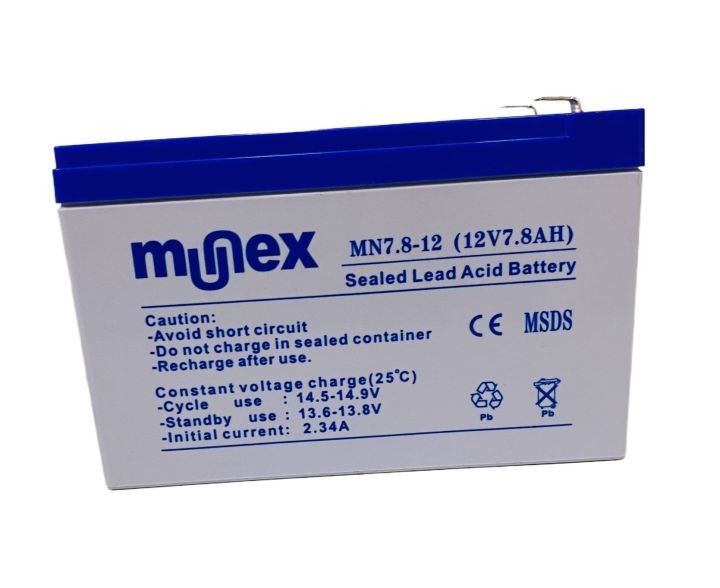 Munex 12V Battery 7.8Ah 12Volt Battery For Long Back Up Router, Led ...