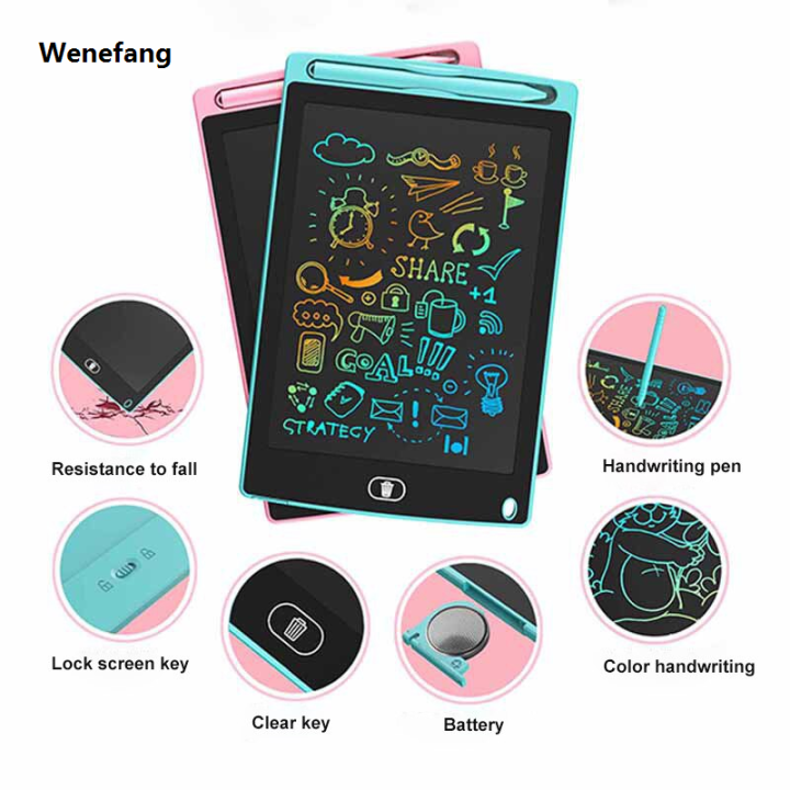 Wenefang 4.4/10/12 inch LCD Screen Drawing Tablet For Girl Children ...
