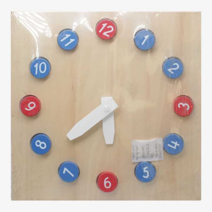 Wooden Montessori Clock Board For Toddler 3 to 6 Years Old Kids ...