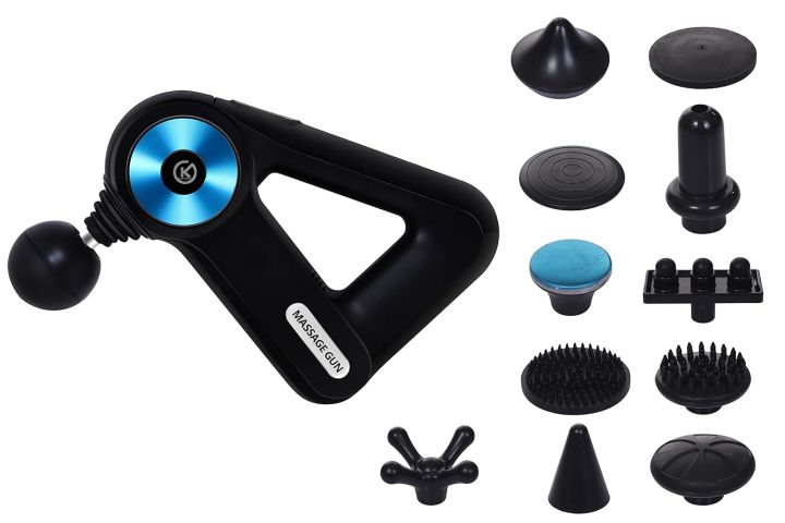 12-Attachment Deep Tissue Electric Massage Gun For Full Body Relief ...