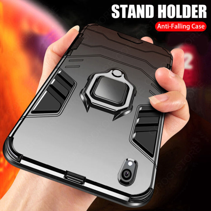 NEW For Vivo Y1S Cover Shockproof Armor Phone Case with Metal Ring ...