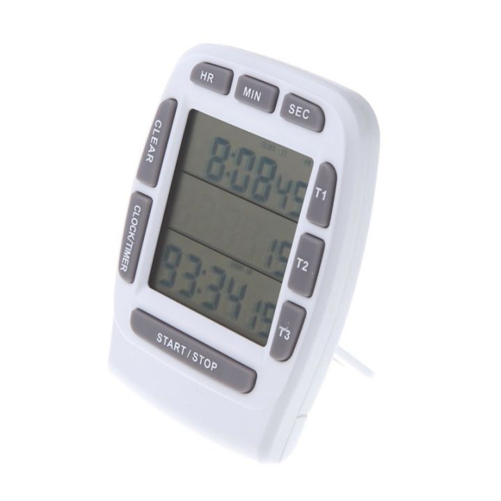 L Digital Alarm Timer with Triple Display 3-Line Timer Countdown ...