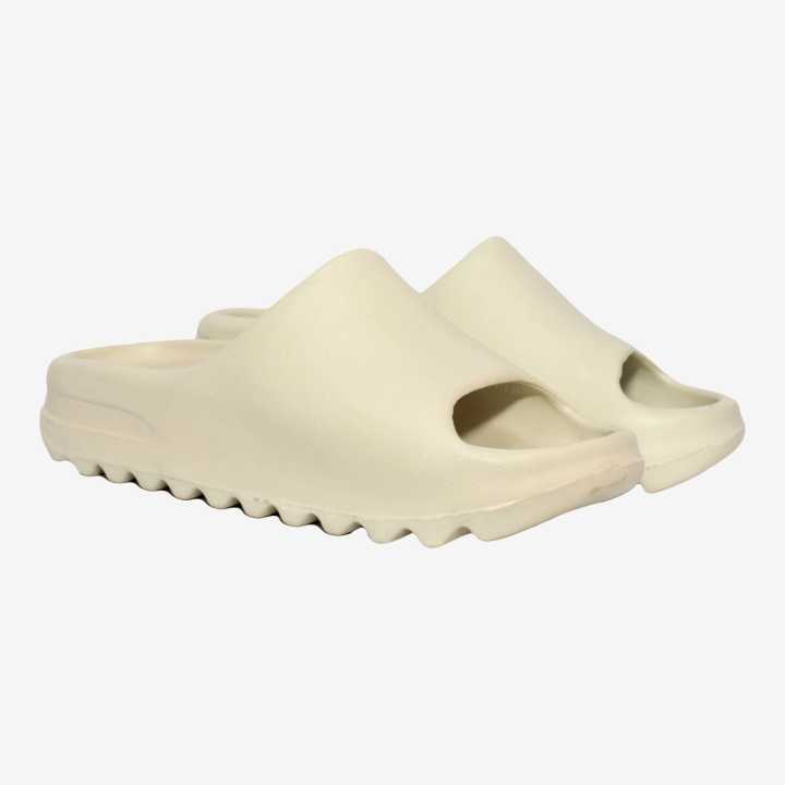 Cream Color Classic Chunky Slides For Men | Daraz.com.np