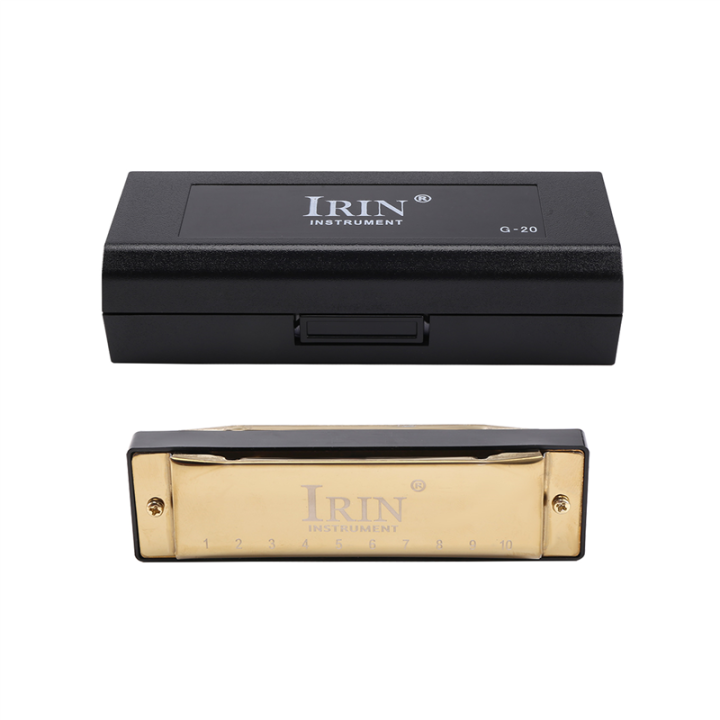10 Holes 20 Tone G Key Harmonica Blues Musical Instrument Diatonic Harp ...