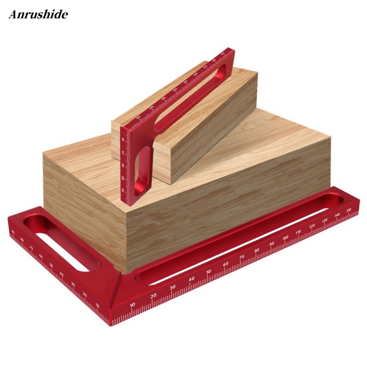 Anrushide Calibrator ° ruler measurement aluminum carpentry right angle ...