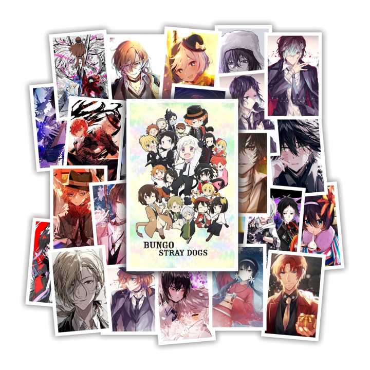 KYVOR Bungou Stray Dogs Anime Collectible Postcard Pack of 25pcs ...