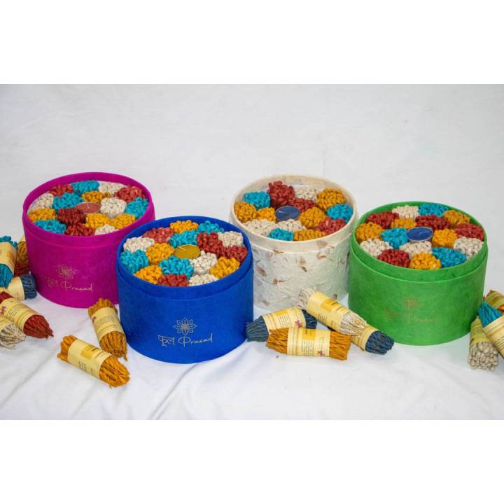 Phool Prasad Round Dhoop Box (With Colour) 18 Bundles | Daraz.com.np
