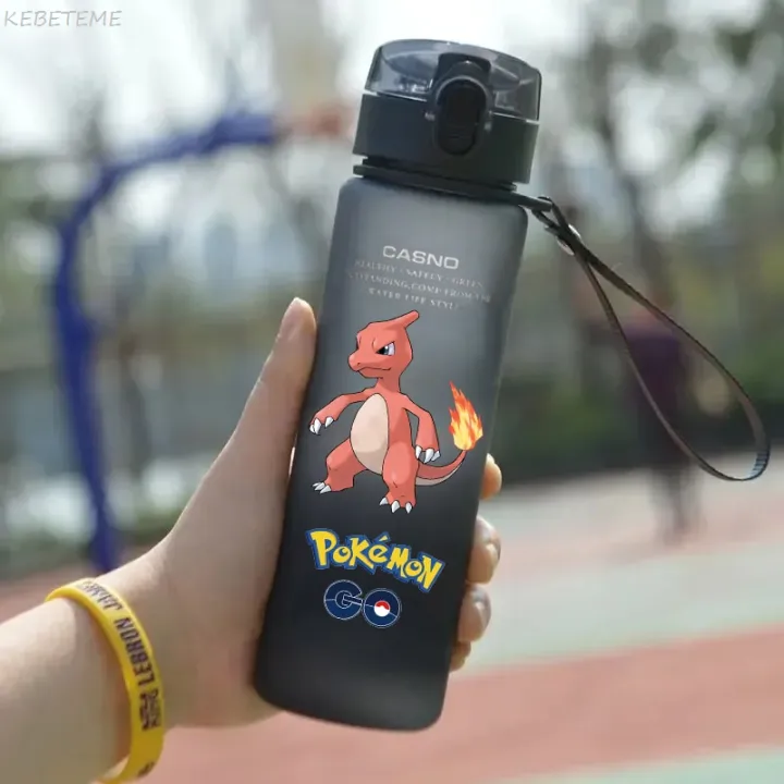KEBETEME 560ML Pokemon Water Cup Portable Plastic Cartoon Charizard ...