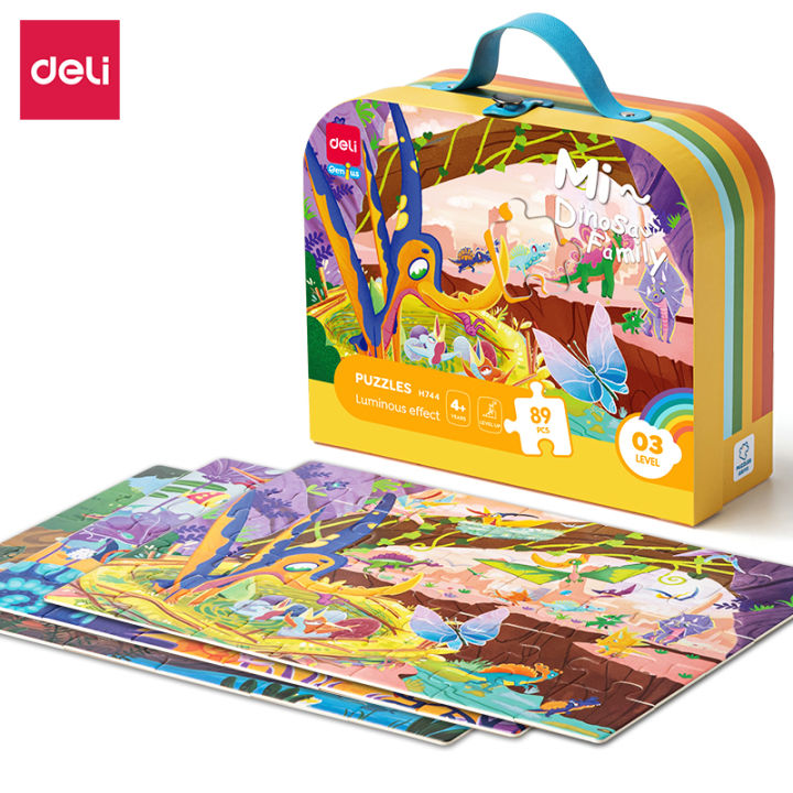 Deli Luminous puzzle - Dinosaur Family (EH744) | Daraz.com.np