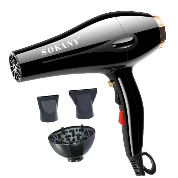 SOKANY Hot & Cold Air Hair Dryer - 3-in-1 with Concentrator and ...