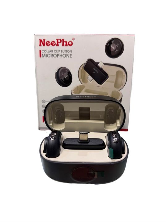 NEEPHO wireless microphone NP-57 with Magnetic Clip for iphone and type ...