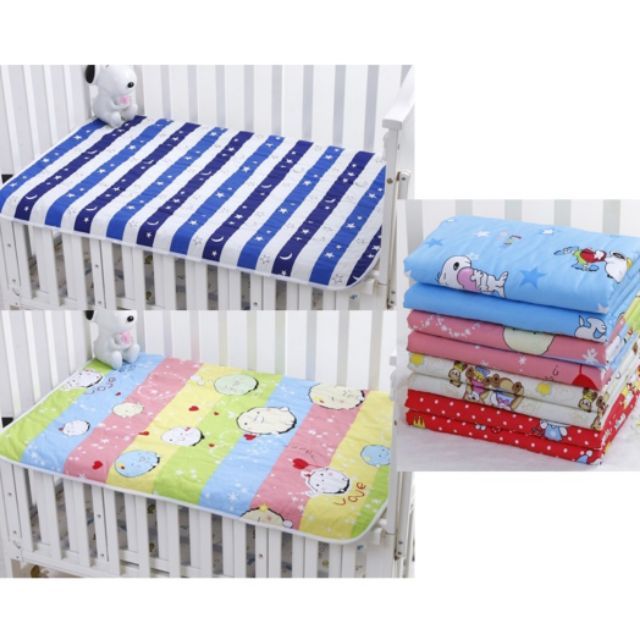 Waterproof Baby Urine Mat - 80x100cm Velvet Cot Bed Sheet & Diaper ...
