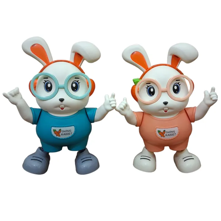 Dancing Rabbit Toy - Interactive Singing & Swinging Musical Robot with ...