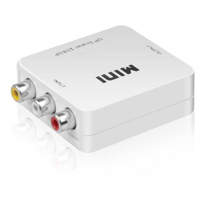 Mini Hd Video Converter Box Hdmi Rca Av/Cvsb L/R Video Adapter | Daraz ...