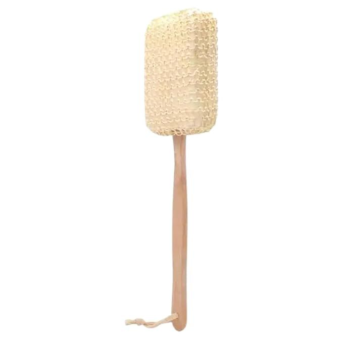 Red Square Natural Exfoliating Loofah luffa loofa Bath Brush On a Stick ...