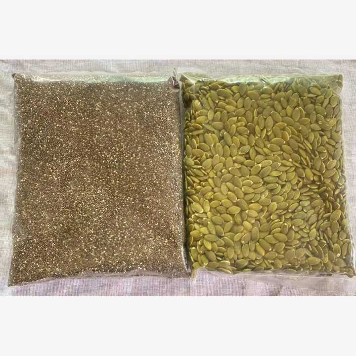 Combo Chia Seed 500Gm Pumpkin Seed 500Gm packet | Daraz.com.np