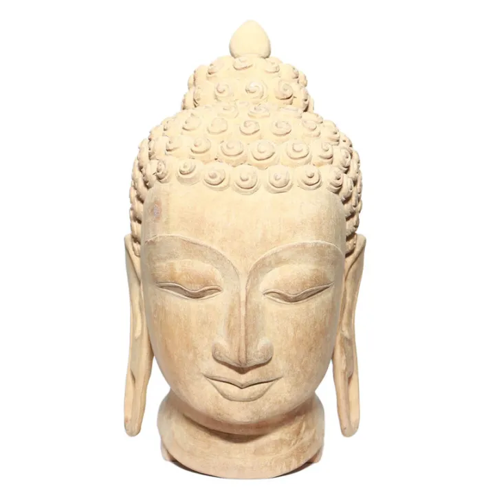 Light Brown Buddha Head Design Small Showpiece | Daraz.com.np