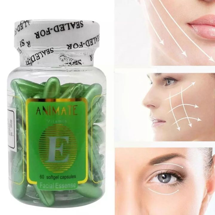 Animate Dr Care Aloe Vera and Vitamin E Capsule (60 Softgel 12 g ...
