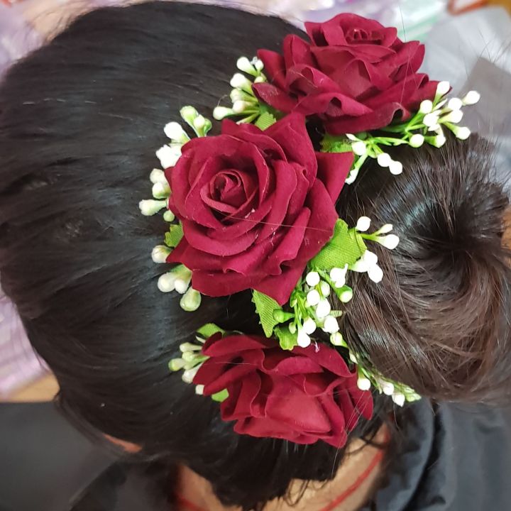 Red Rose Pin Hair Clip For Women | Daraz.com.np