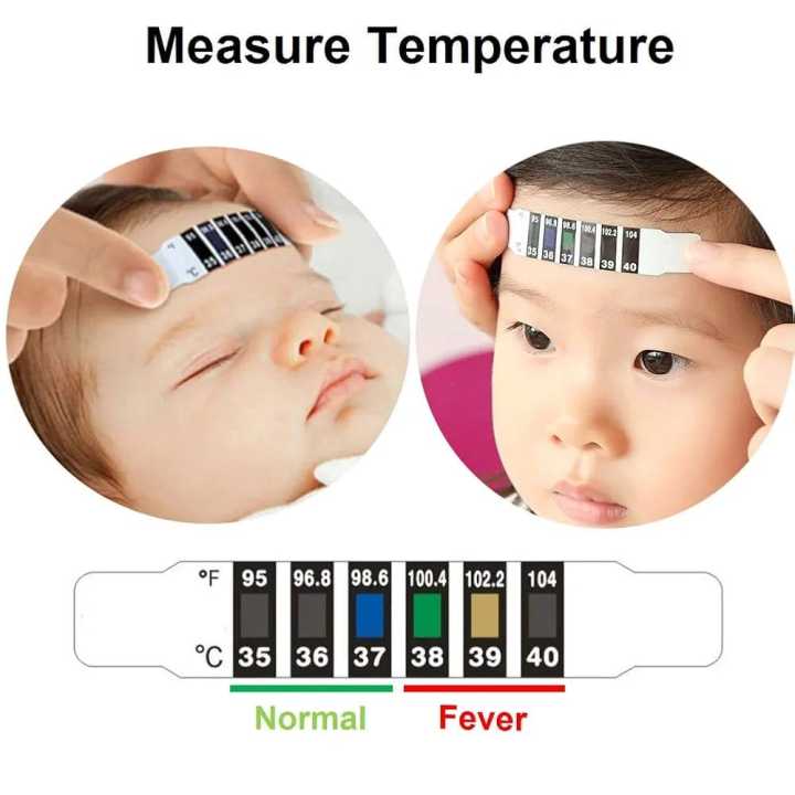 White - FH-747 Forehead Temperature Measurement Sticker for Children ...