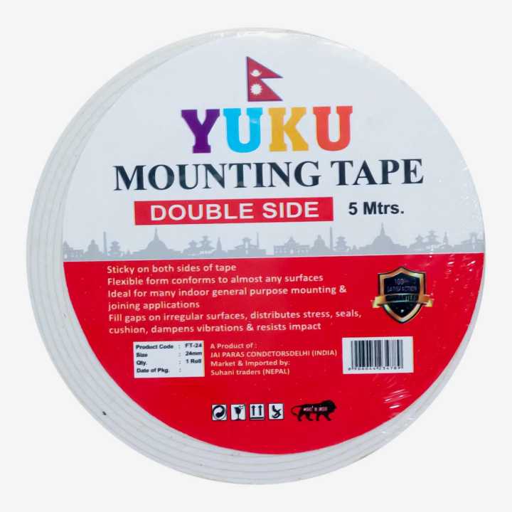 Yuku Mounting Tape Double Sided 5 Meters | Daraz.com.np