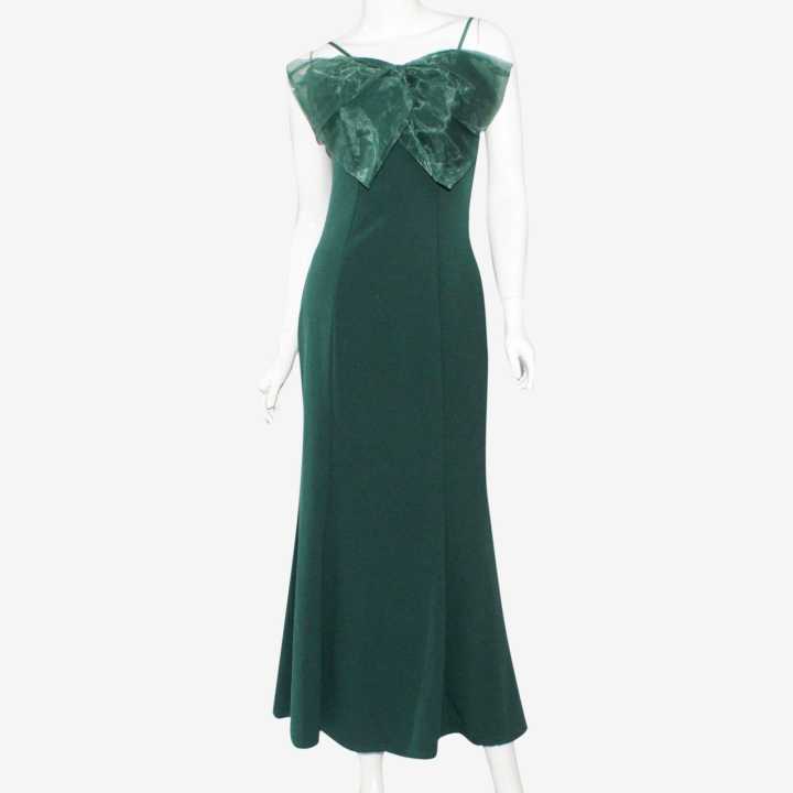 Plain Green Color Gown For Women | Daraz.com.np