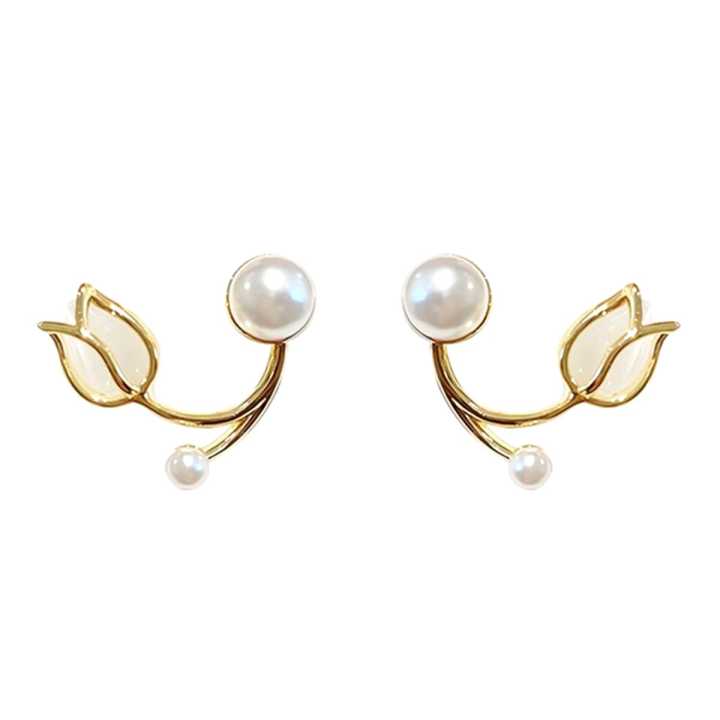 Enacolor S925 Silver Needle Opal Earrings Rose Flower Earings Jewelry Ins New 2023 for Women ...