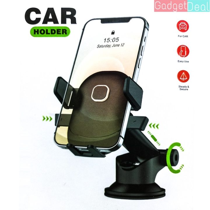 Universal Long Arm Car Mobile Phone Holder for Dashboard & Windshield ...