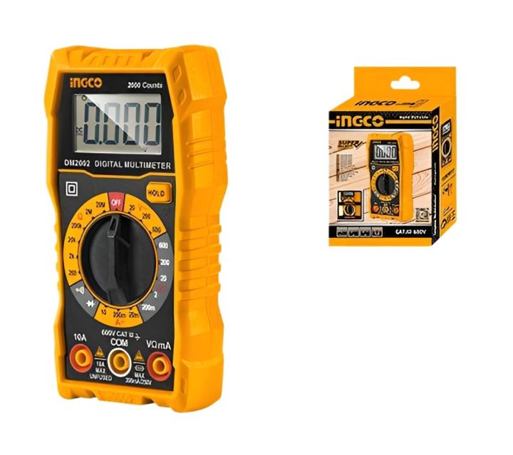 Ingco Digital Multimeter AC/DC 2000 Counts DM2002 | Daraz.com.np