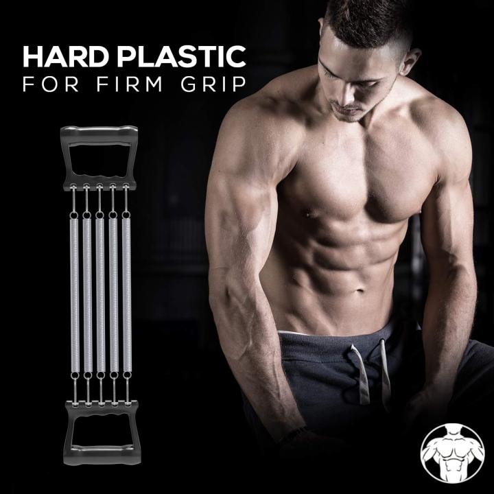 Professional Gym Exercise Chest Pull Expander Fitness Puller 5 Spring ...