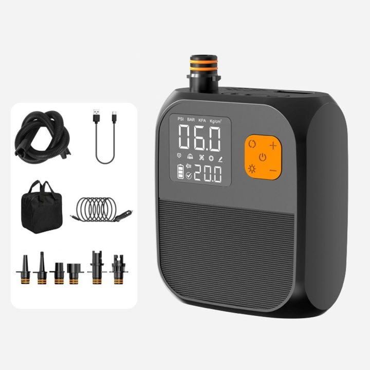 Portable Paddle Board Pump 25PSI High Pressure Electric Air Compressor ...