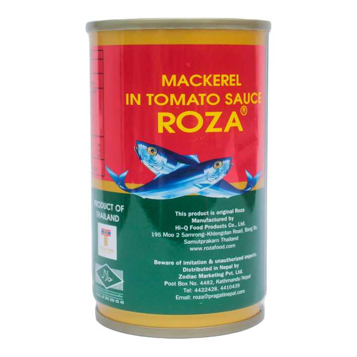 Roza Mackerel Tomato Sauce 155g | Daraz.com.np