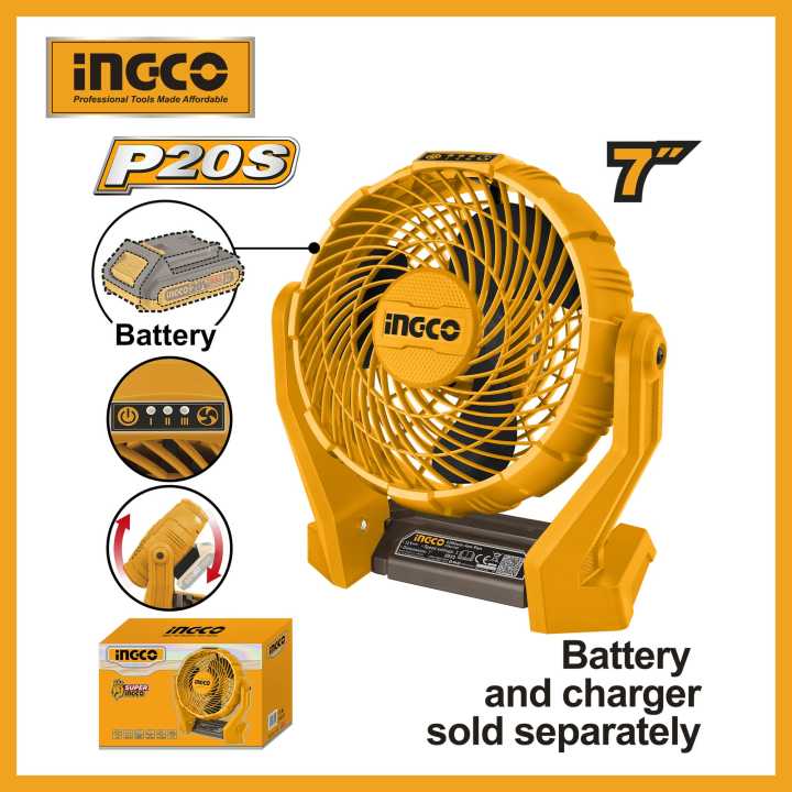 INGCO 20V 7" Cordless fan CFALI2007 | Daraz.com.np