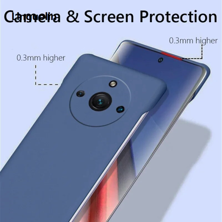 Linguolin Frameless Slim Matte Hard PC Back Cover Case For Realme 11 ...