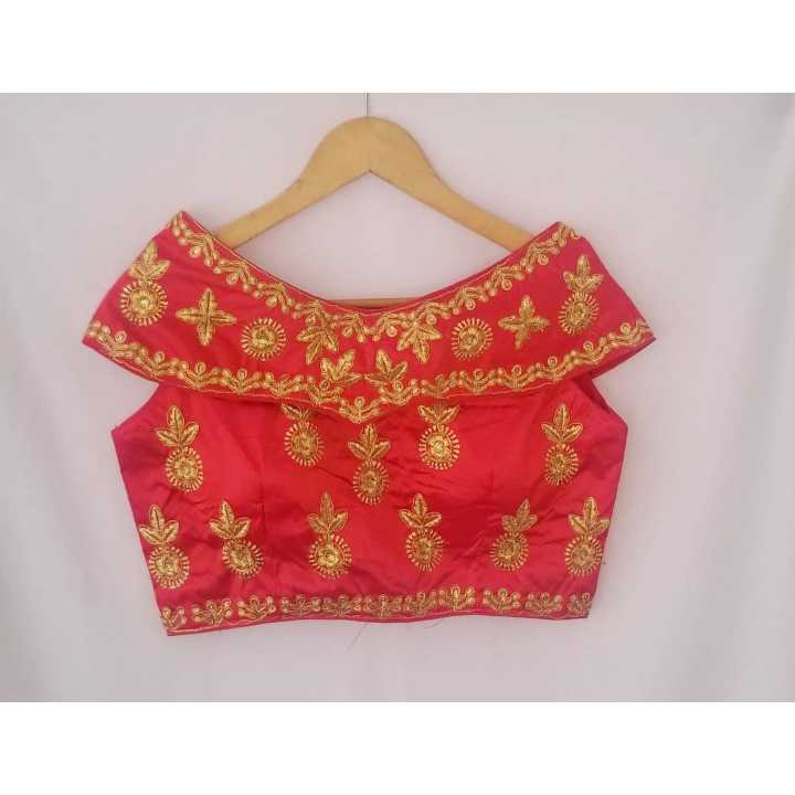 Readymade Offshoulder Red Blouse For Saree or Lehengas | Daraz.com.np