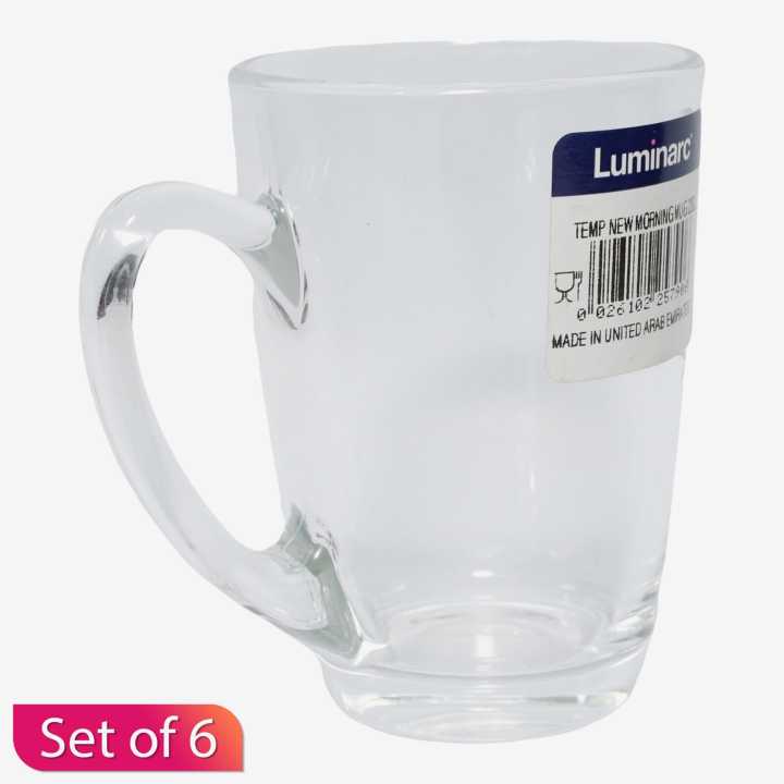 Transparent Luminarc Tea/Coffee Cup Set Of 6 | Daraz.com.np
