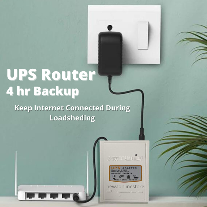 UPS Router Backup 12v For 3 Hours Power Supply Wifi Backup | Daraz.com.np