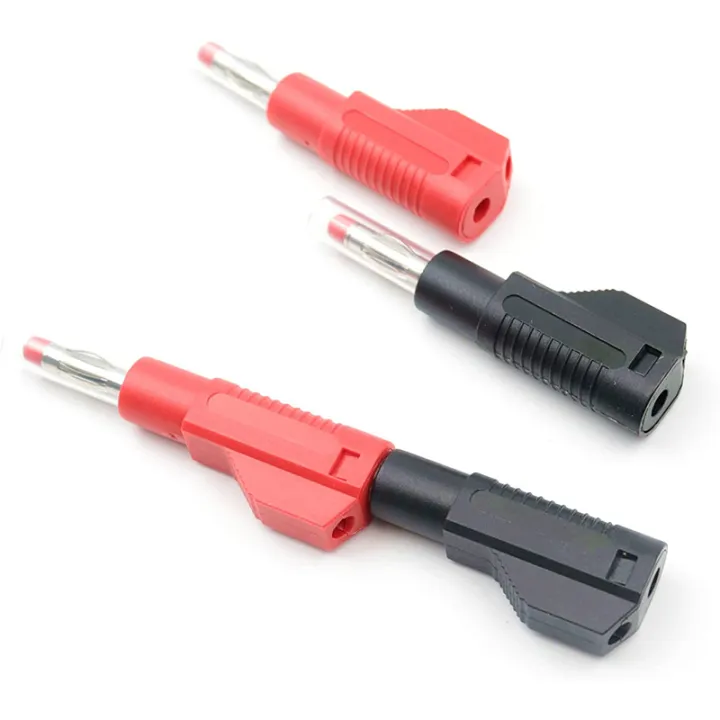 10 Sets Retractable Sheath 4Mm Banana Plug Connectors Stackable Wire ...
