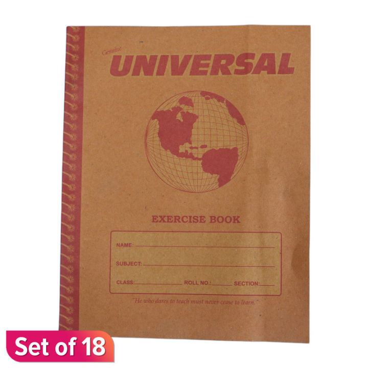 Pack Of 18 Orange Color Universal Exercise Book | Daraz.com.np