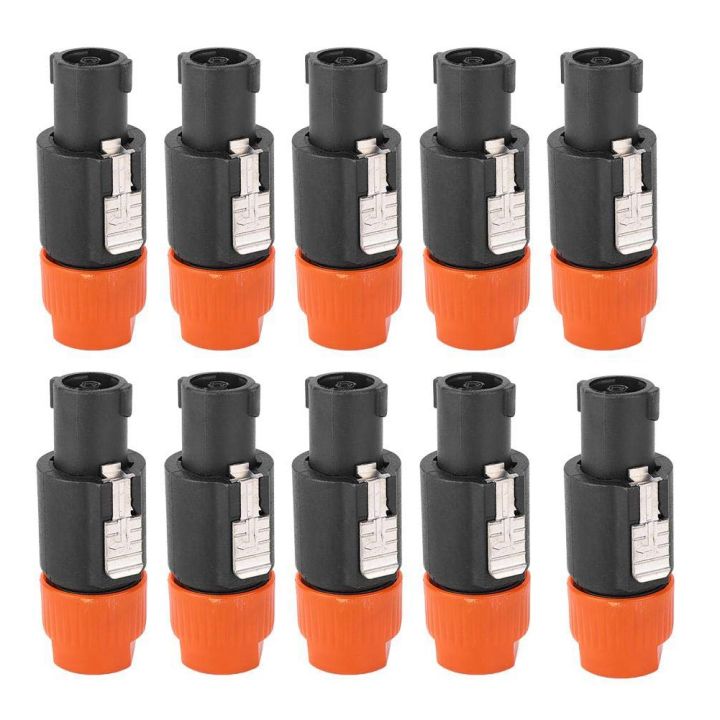 20Pcs 4-Pole 4Pin NL4FC Connector Ohm Plug 4 Pin Speakon Female Jack ...