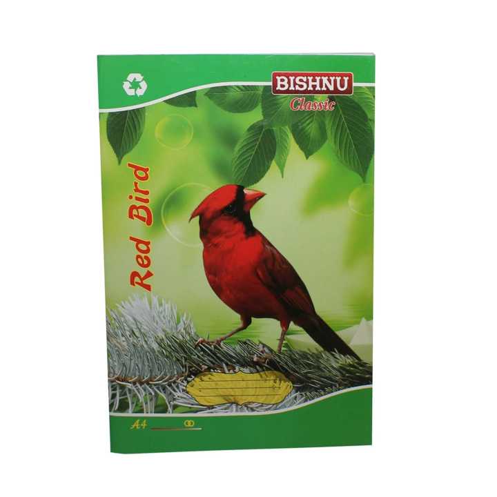 Bishnu Red Bird A4 Long Nepali Note Book Set Of 6 | Daraz.com.np