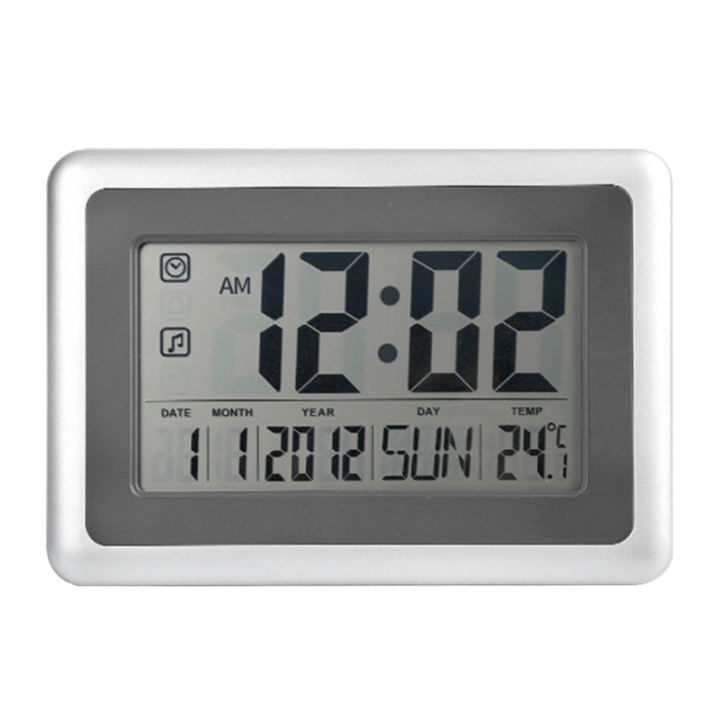 1 Piece Large Alarm Clock with Calendar & Temperature with Extra Large ...