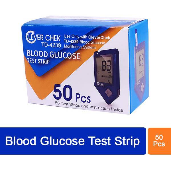 Clever Check Glucometer Strips (Td4239), 50 Strips | Daraz.com.np