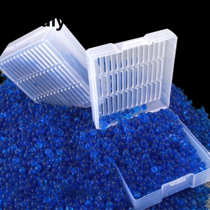 Sutuiying 1pc Silica Gel Box Reusable White Orange Blue Silicagel ...