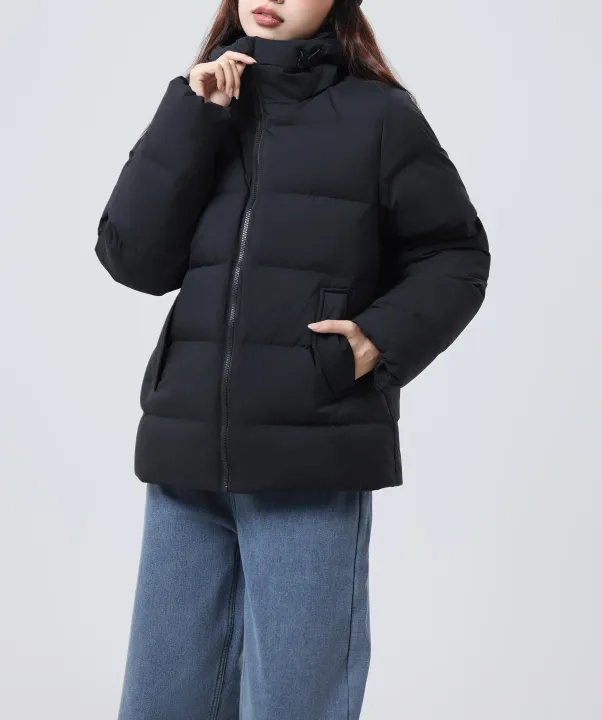 |JeansWest| Women's Heavy Down Jacket With Attachable Cap | Daraz.com.np