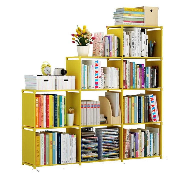 4 Layers Bookcase Bookshelf 9-Cubes Book Shelf , Book Rack For Home ...