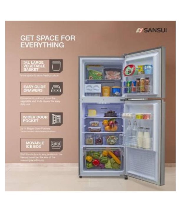 Sansui 230 ltr Double Door Refrigerator SPH230DDI - Big Digital | Daraz ...